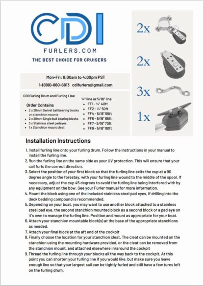 Deck Hardware Installation Tips - CDI Furlers
